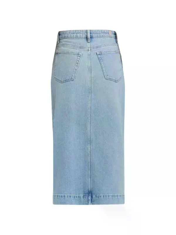 7 For All Mankind Buttoned Midi Skirt