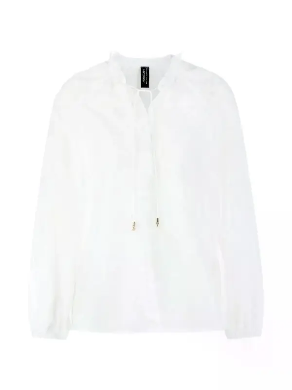 MARCCAIN Ruffled Tie-fastening Blouse