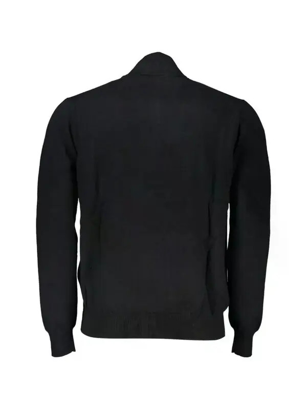 HARMONT & BLAINE Embroidered-logo Half-zip Sweater