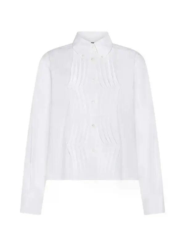 Seventy Buttoned Pleated Shirt - White