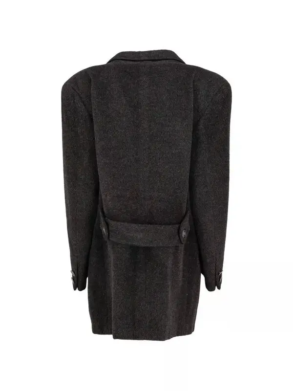 Versace Double-breasted Coat - Grey