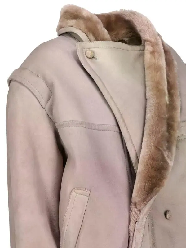 Valentino Garavani Double-breasted Shearling Jacket