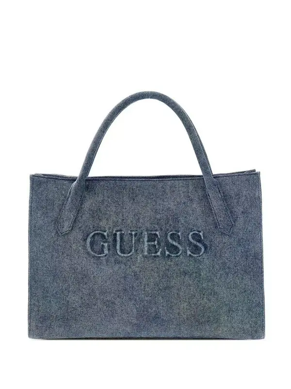 Guess Logo Embroidered Tote Bag