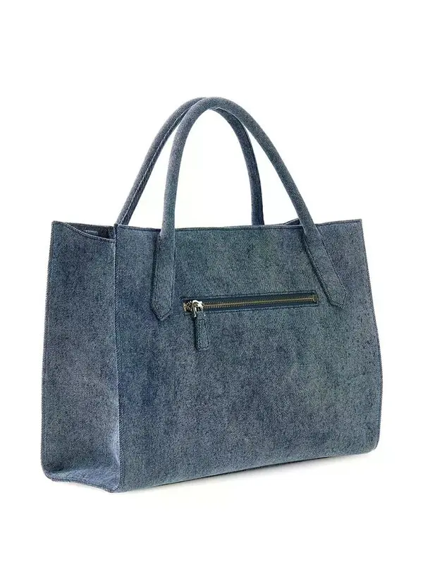 Guess Logo Embroidered Tote Bag