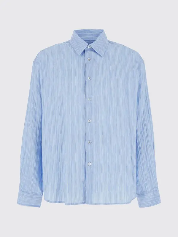 COOR Pleated Cotton Blend Shirt