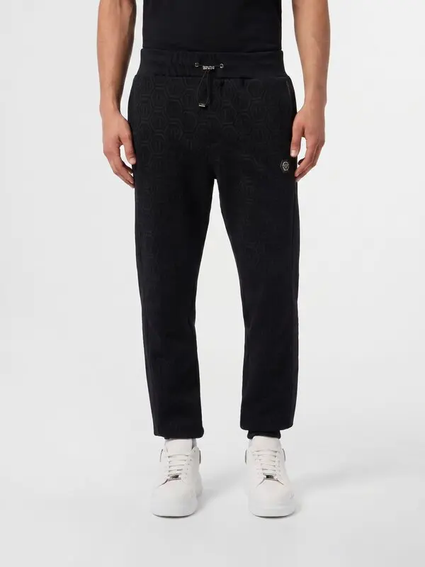 Philipp Plein Textured Jogger Pants - Black