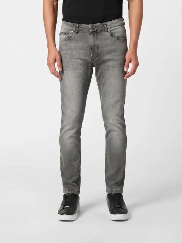 Philipp Plein Straight Leg Jeans - Grey