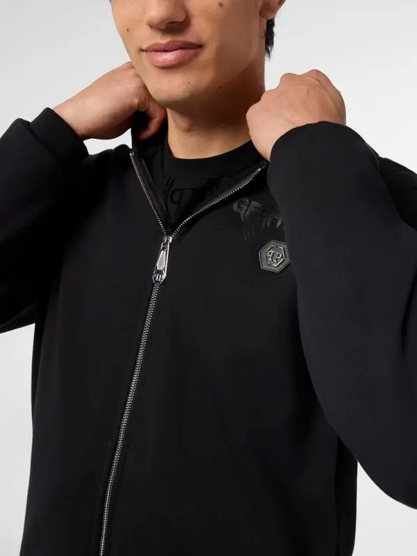 Philipp Plein Cotton Zip-up Hoodie
