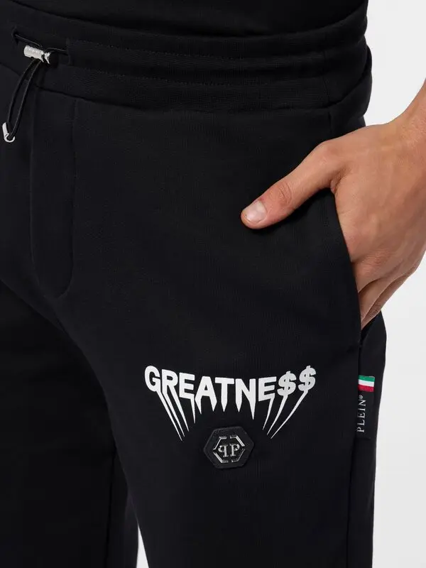 Philipp Plein Cotton Jogging Trousers With Logo Print