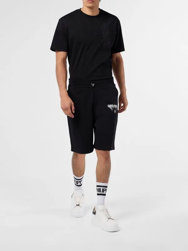 Philipp Plein Cotton Jogging Shorts
