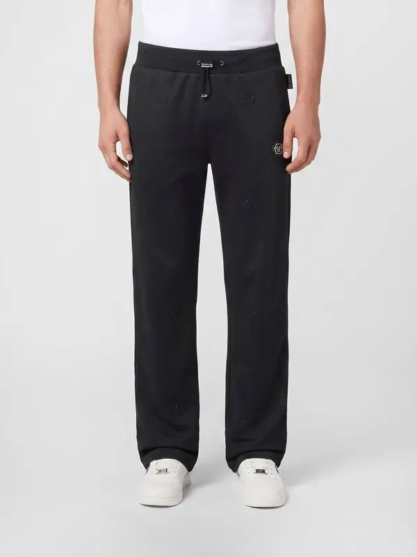Philipp Plein Cotton Jogging Trousers - Black
