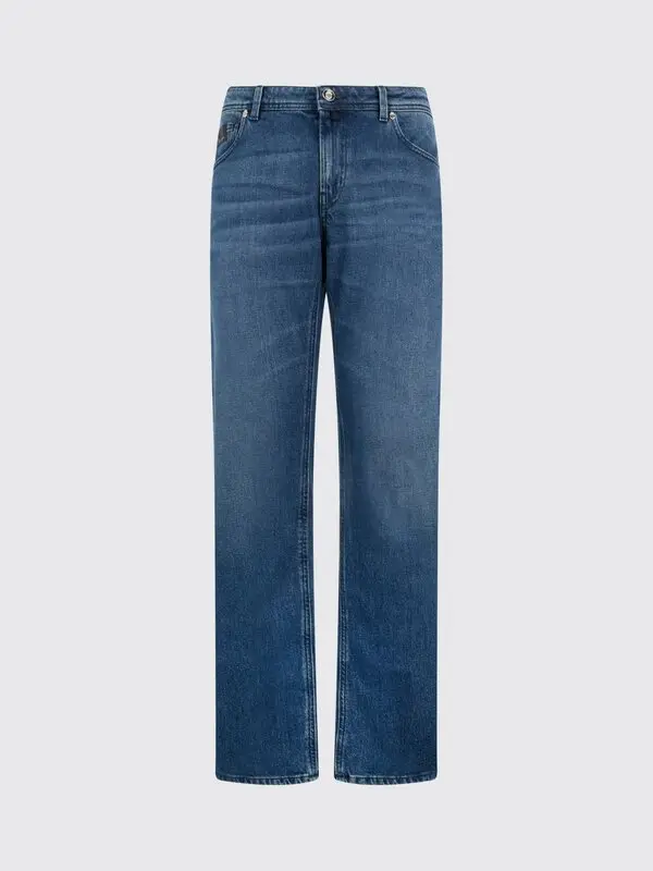 BILLIONAIRE Straight Leg Stretch Denim Jeans - Turquoise