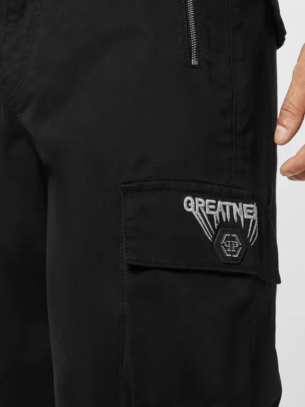 Philipp Plein Cotton Cargo Trousers