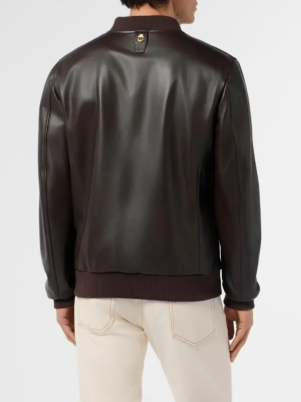 BILLIONAIRE Nappa Leather Bomber Jacket
