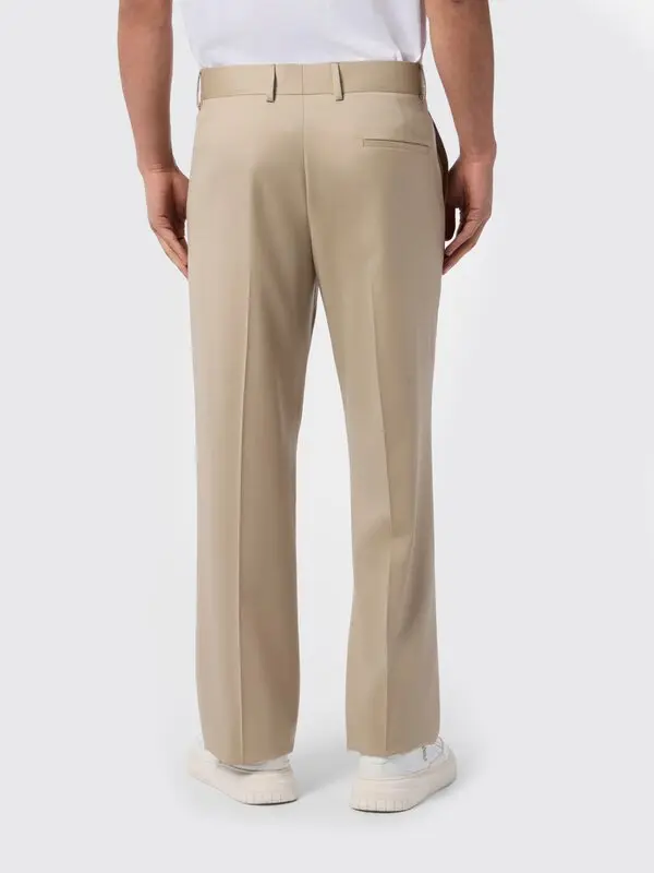BILLIONAIRE Virgin Wool Tailored Trousers - Beige