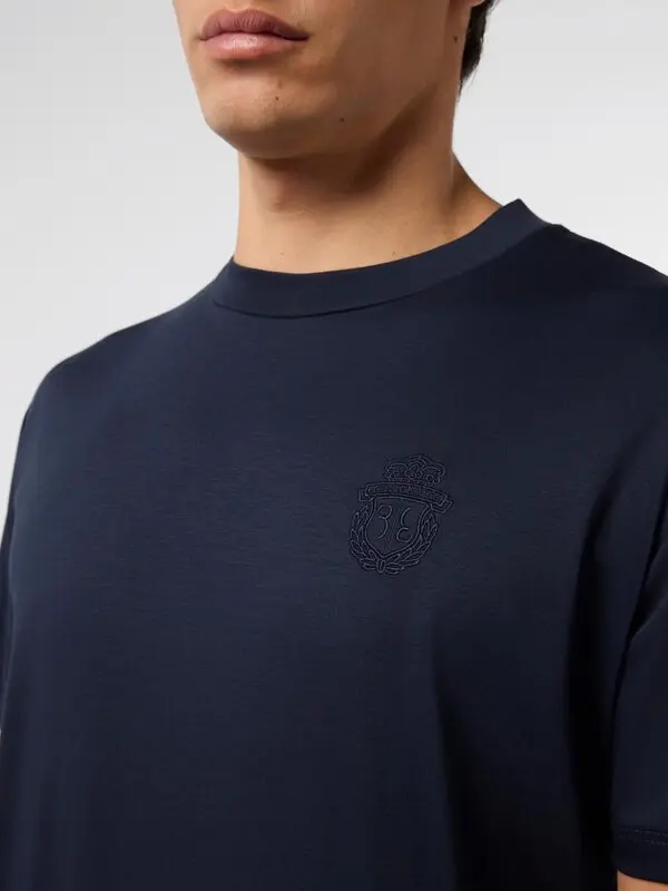 BILLIONAIRE Basic Cotton T-shirt - Navy