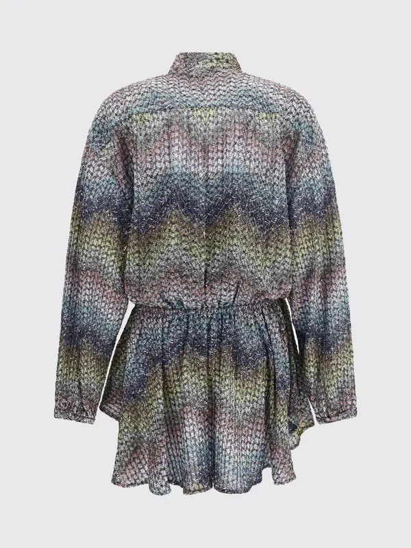 Missoni Long Sleeve Printed Mini Dress
