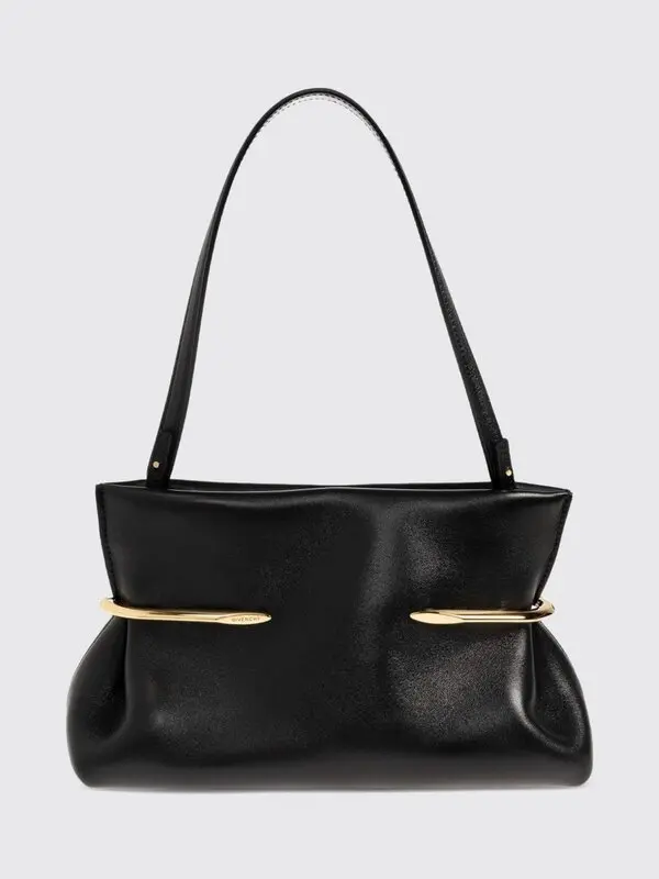Givenchy Leather Clutch With Gold Tone Detail