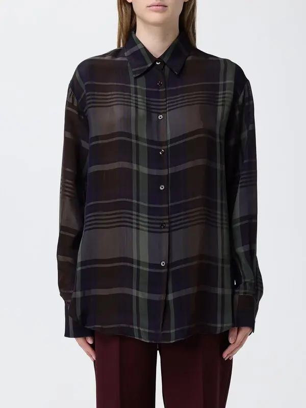 THE FRANKIE SHOP Plaid Button-up Shirt