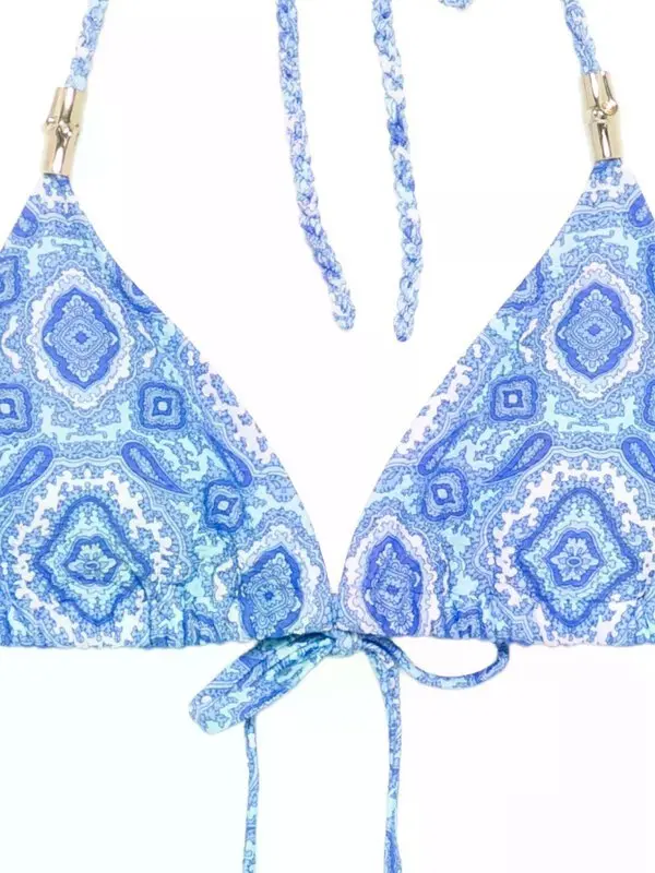 Heidi Klein Paisley-print Halterneck Bikini Top