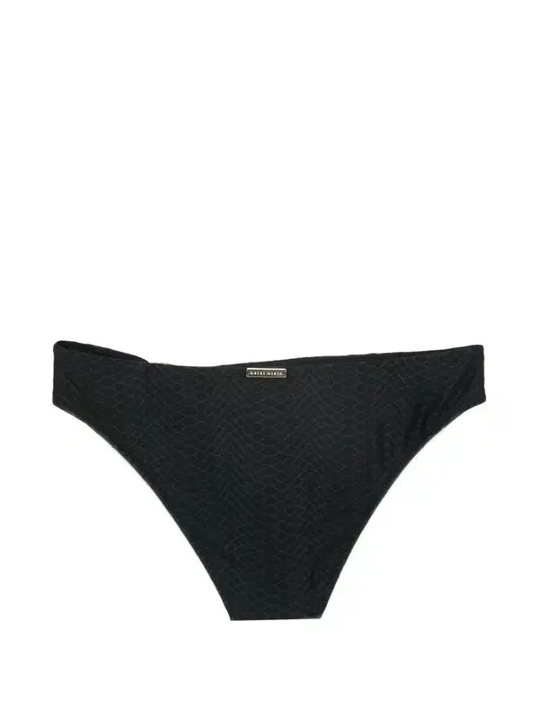 Heidi Klein Snake-effect Ring Detail Bikini Bottoms