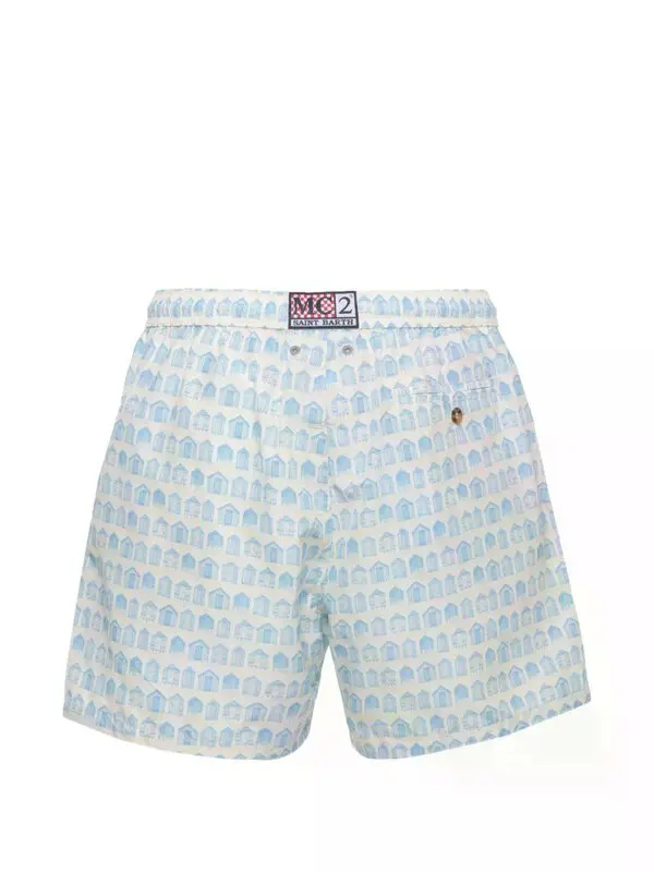 MC2 SAINT BARTH Beach Hut Print Swim Shorts