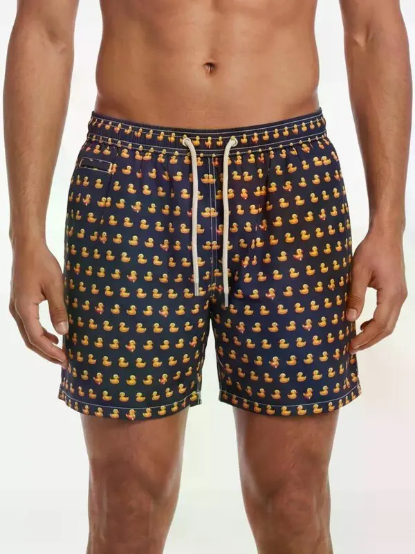 MC2 SAINT BARTH Lighting Micro Duck-print Swim Shorts