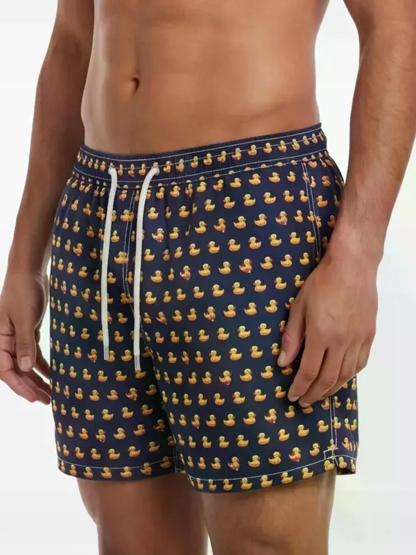 MC2 SAINT BARTH Lighting Micro Duck-print Swim Shorts
