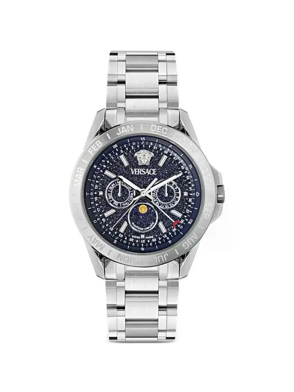 Versace Galaxy Moonphase 44mm Watch