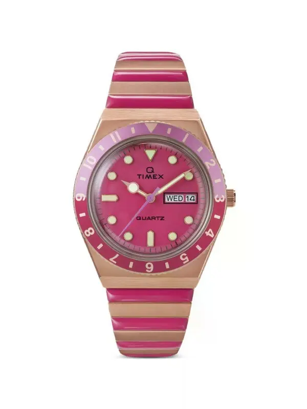 Timex® Q 36mm Watch With Rotating Top Ring