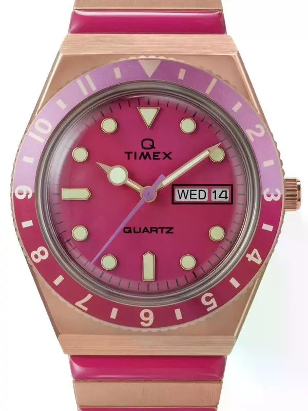 Timex® Q 36mm Watch With Rotating Top Ring