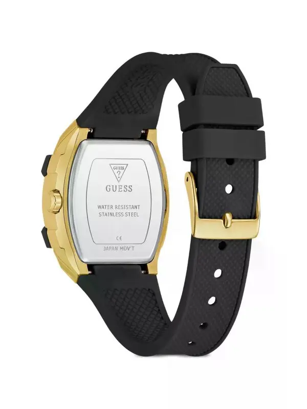 Guess Phoenix Tonneau Watch With -tone Dial
