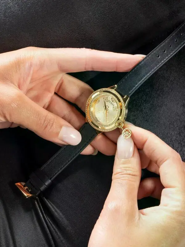 Guess Charmed 34mm Watch - Gold