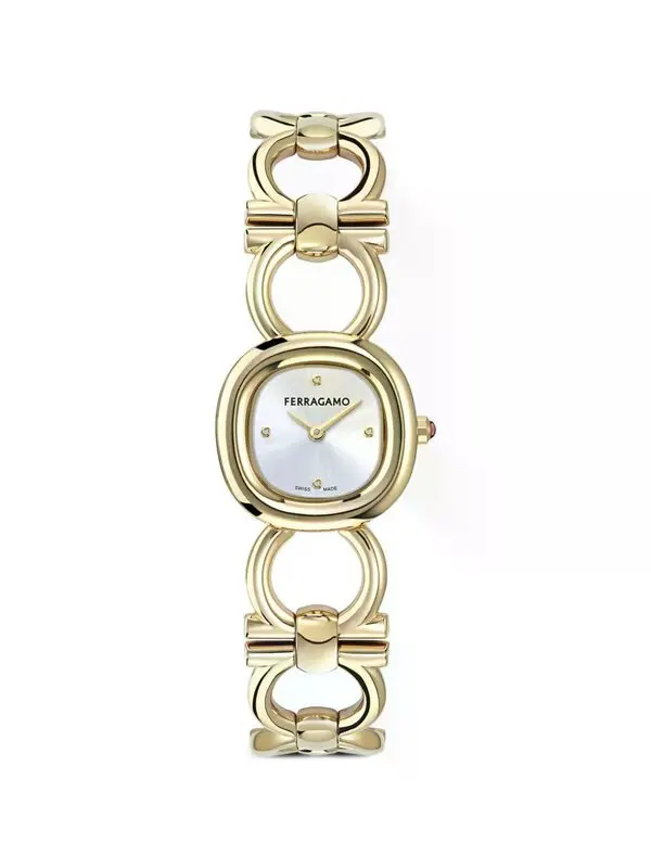 FERRAGAMO Double Gancini Watch - Gold