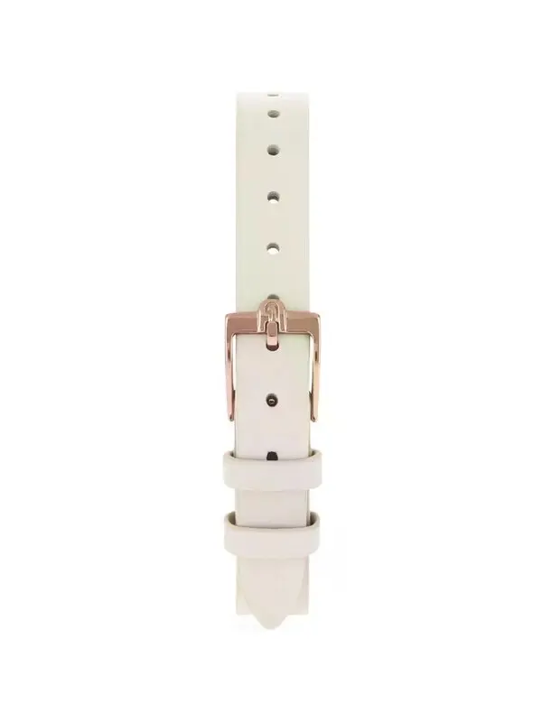 Furla Octagonal Analog Watch With Beige Leather Strap