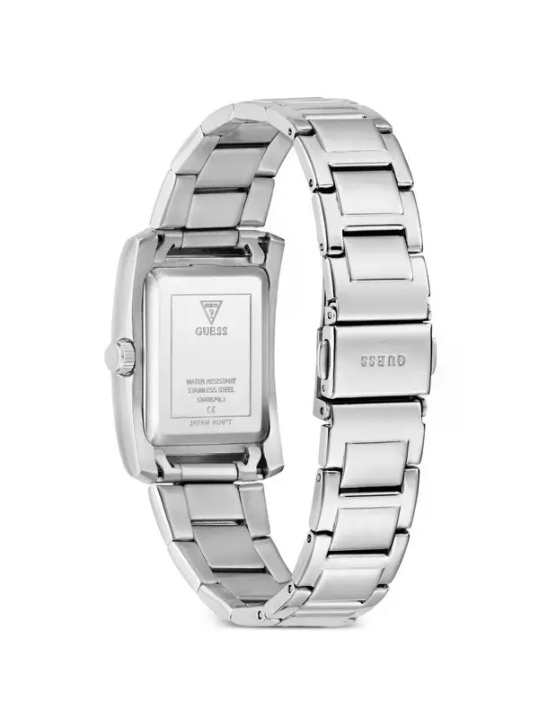 Guess Logo Detail 27mm Watch With Crystal-embellished Bezel