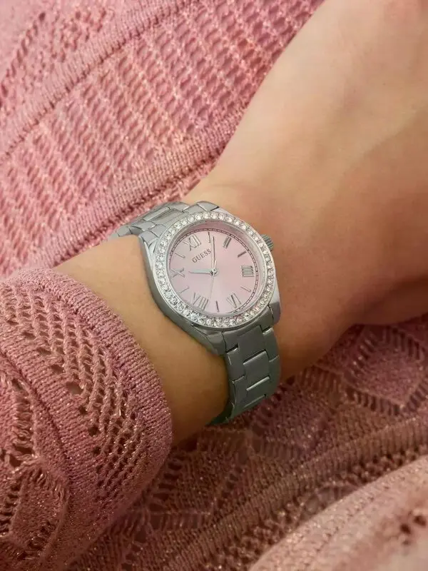 Guess Mini Luna 30mm Watch With Crystal Embellishments