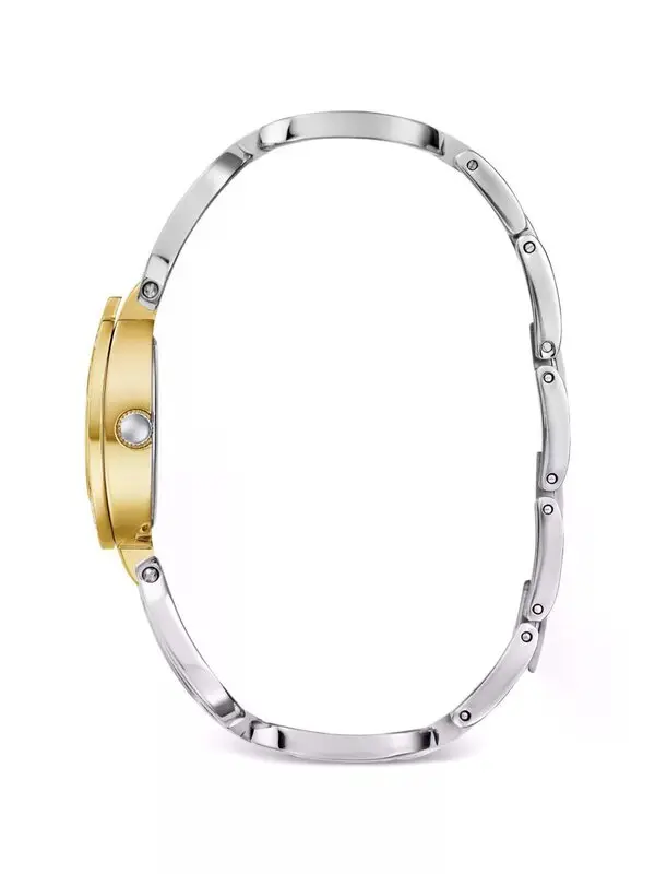 Guess Crystal-embellished 22mm Watch With Chain-link Bracelet