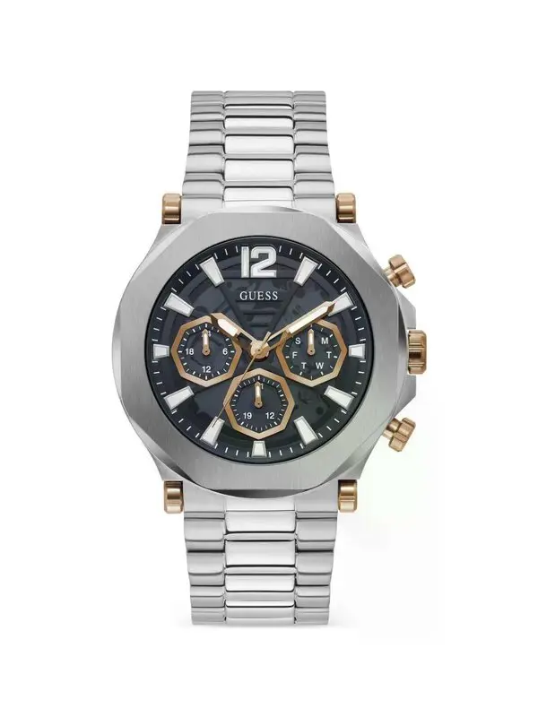 Guess Octagonal Case Watch - Black