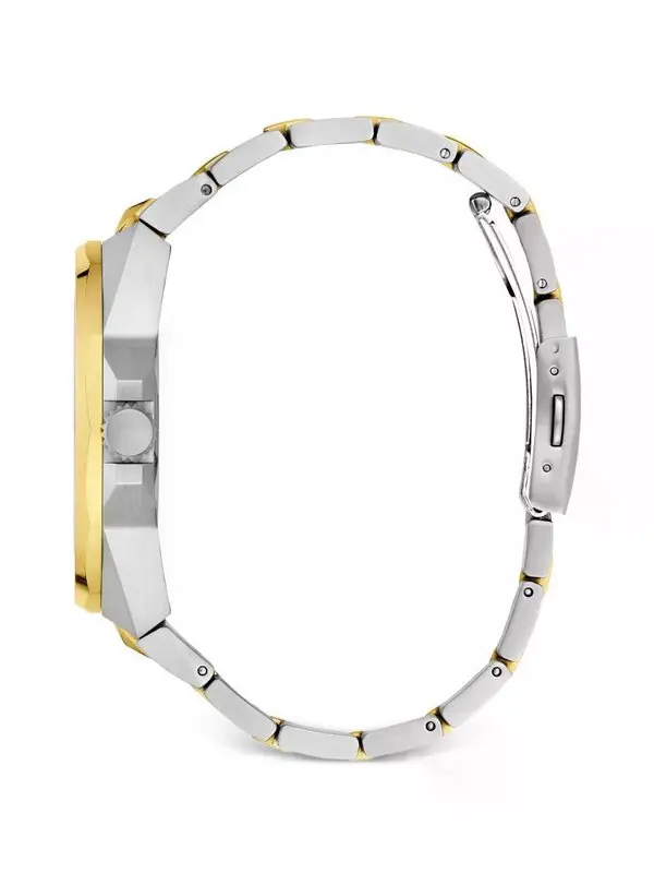 Guess 46mm Multi-function Watch With Two-tone Link Bracelet