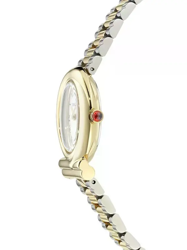 FERRAGAMO Gancini Twisted 28mm Watch - Silver