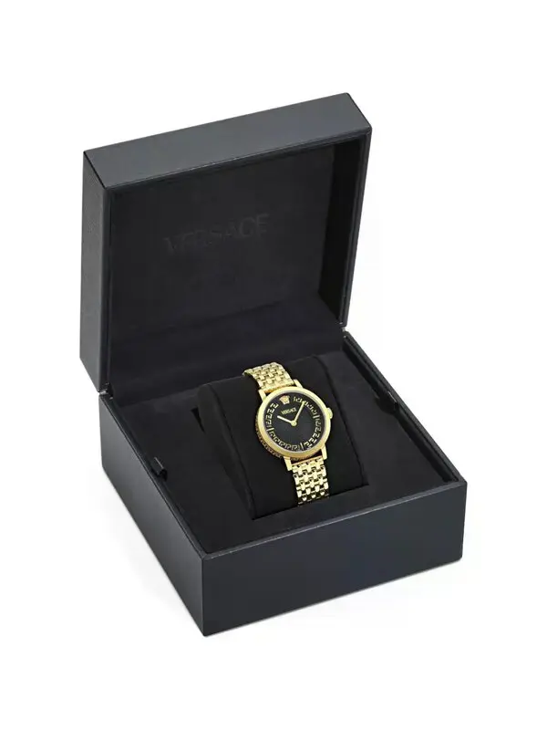 Versace Greca Fortuna 36mm Watch - Black