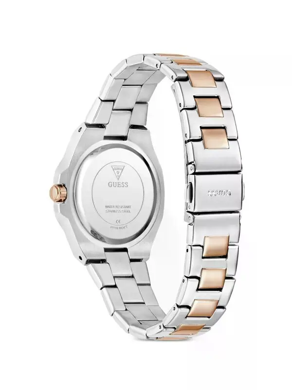 Guess Contessa 34mm Watch With Crystal Embellished Bezel