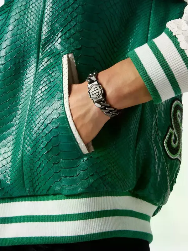 Philipp Plein Hexagon Curb-chain Bracelet