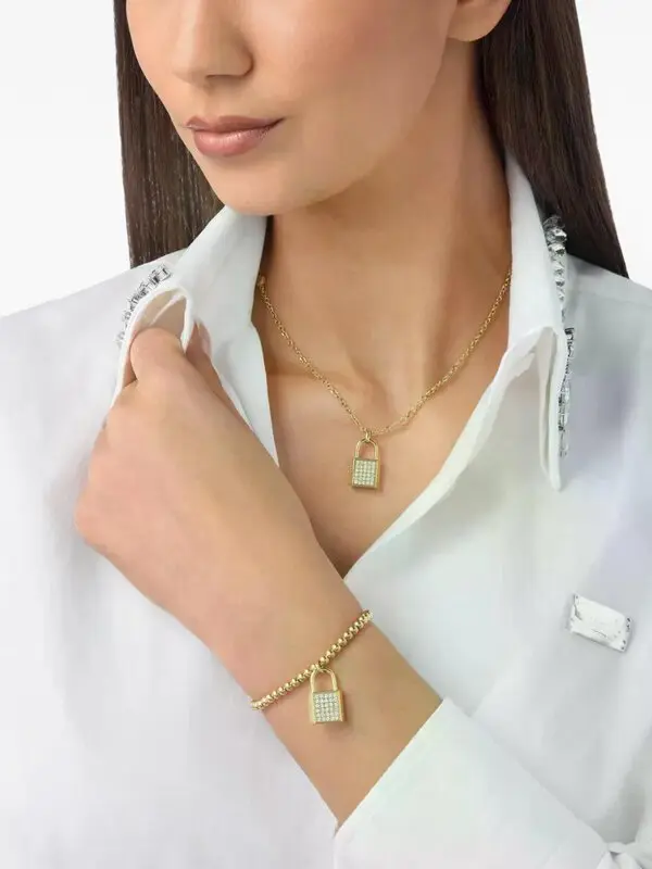 Philipp Plein Valentine Padlock Necklace