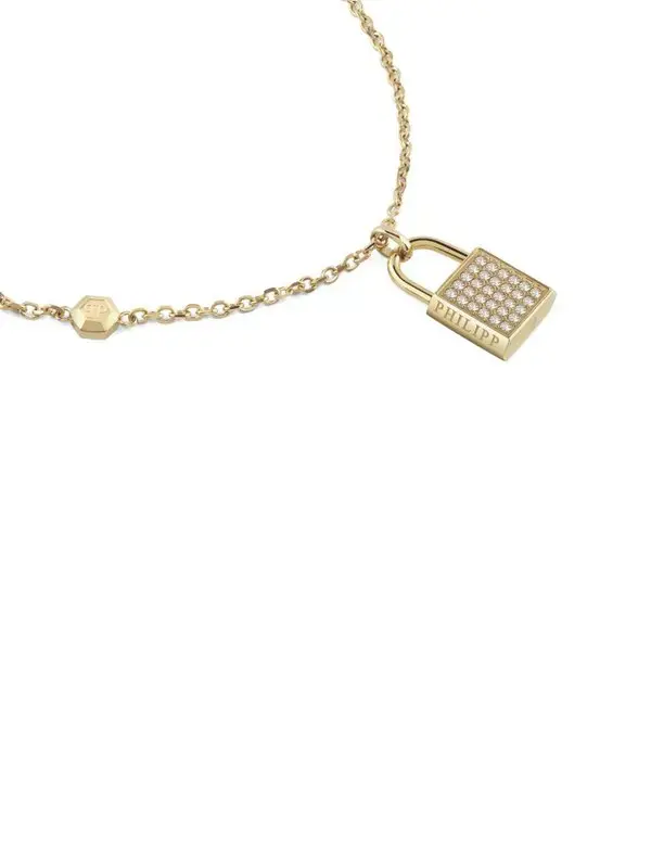 Philipp Plein Valentine Padlock Necklace