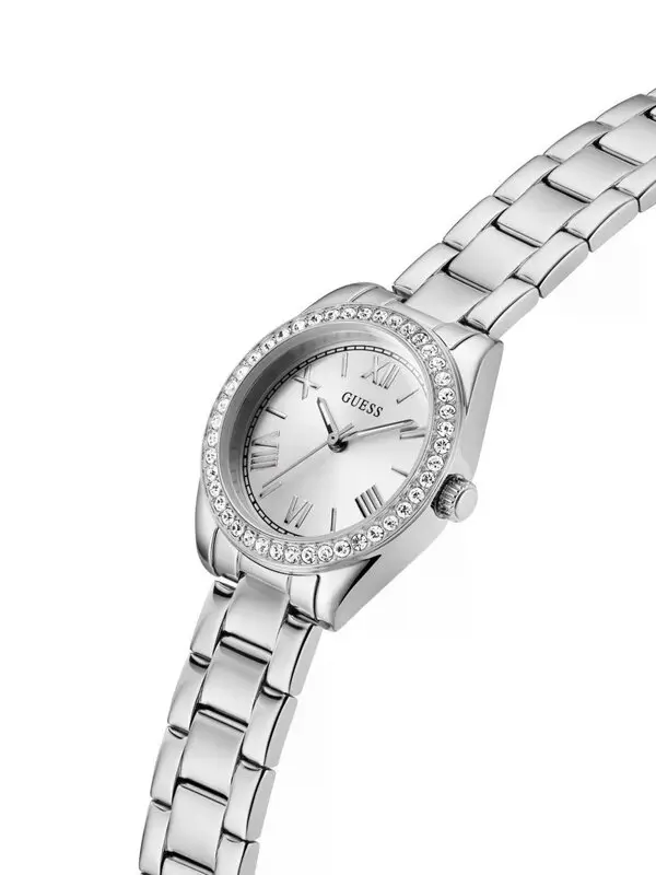 Guess Mini Luna 30mm Watch With Crystal Embellished Bezel