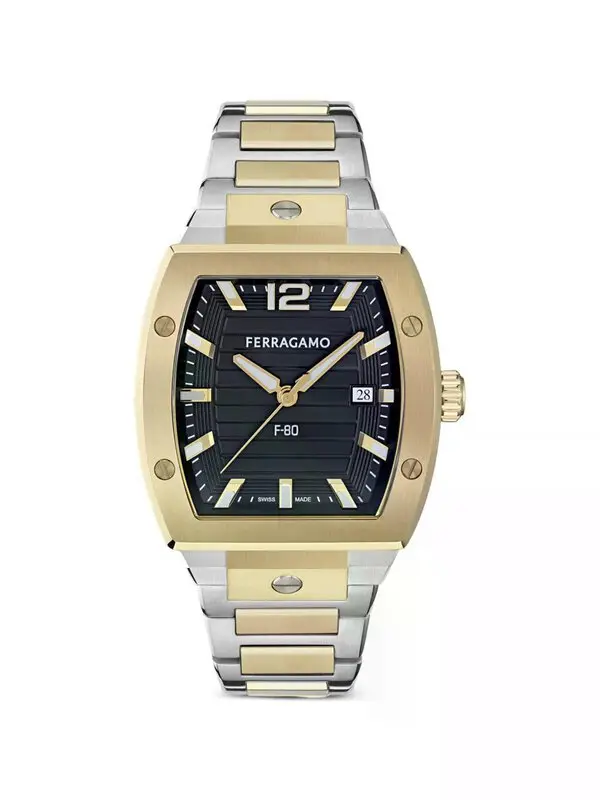 FERRAGAMO F80 Tonneau Watch - Black