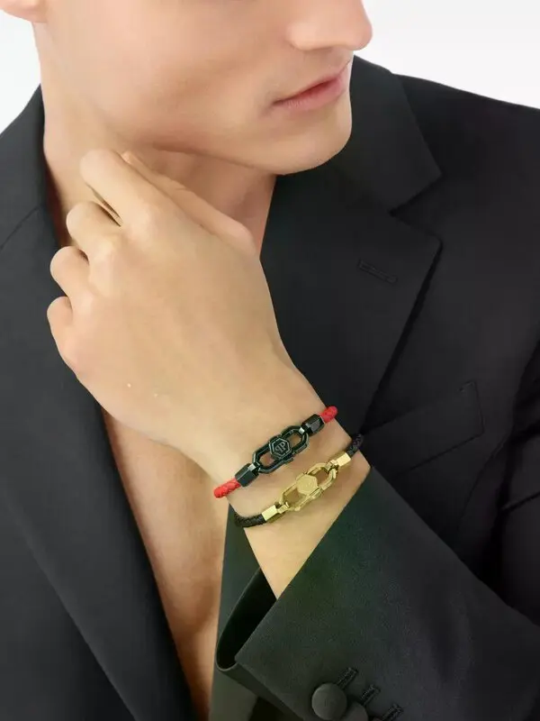 Philipp Plein Edge Braided Bracelet