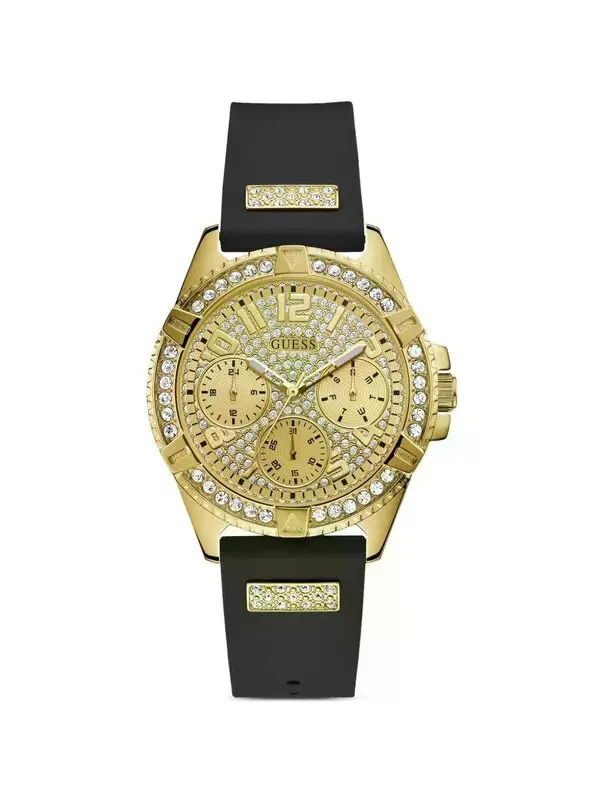 Guess Lady Frontier Watch With Crystal Embellished Bezel